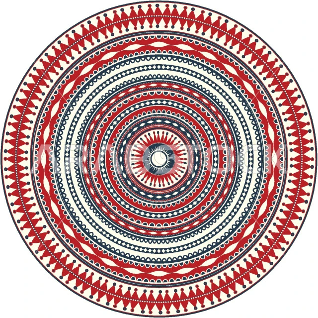 Traditional folk ornamental patterns, various drawings and shapes ...