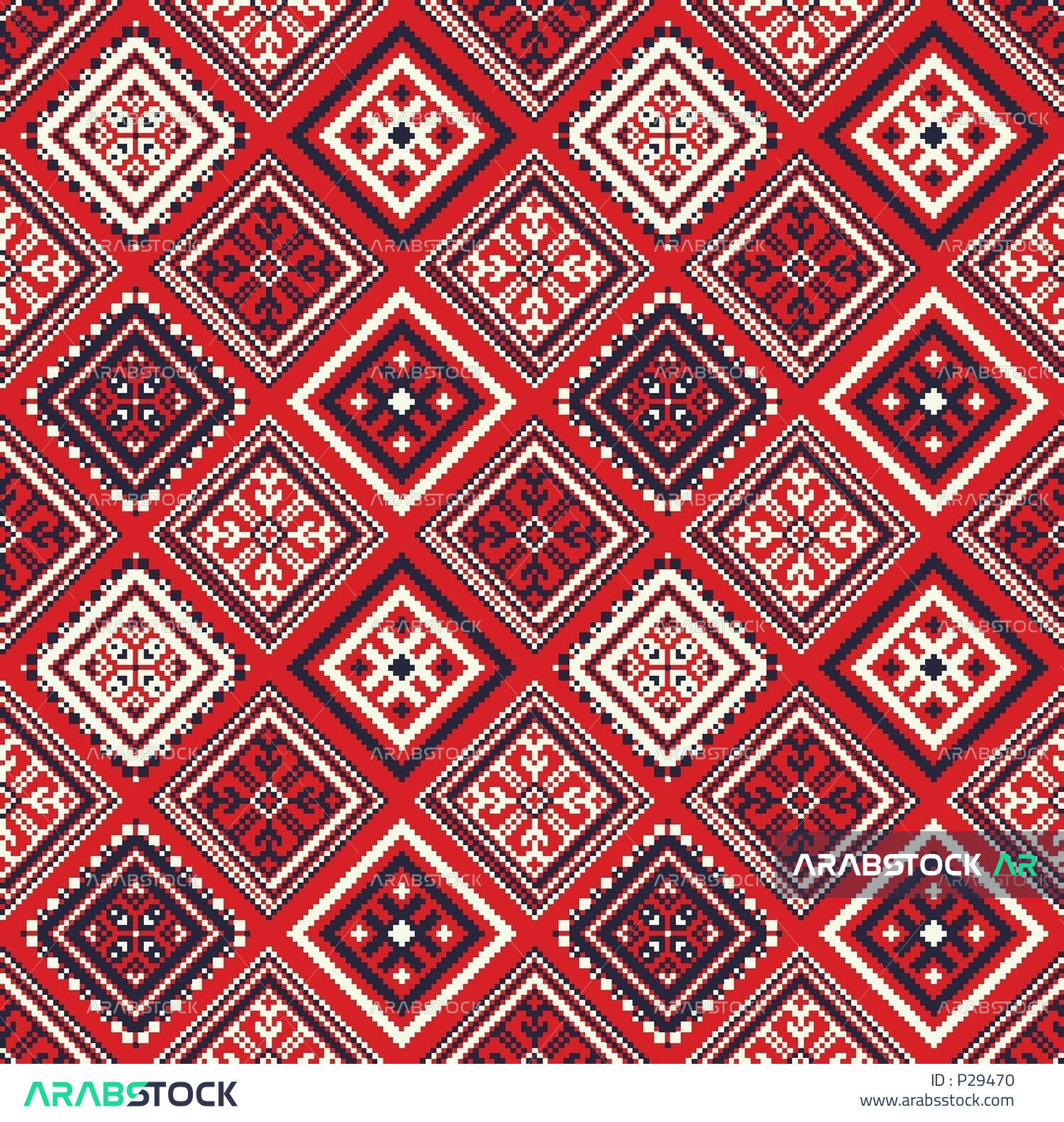 Traditional embroidery pattern, ancient folk art in Saudi Arabia ...