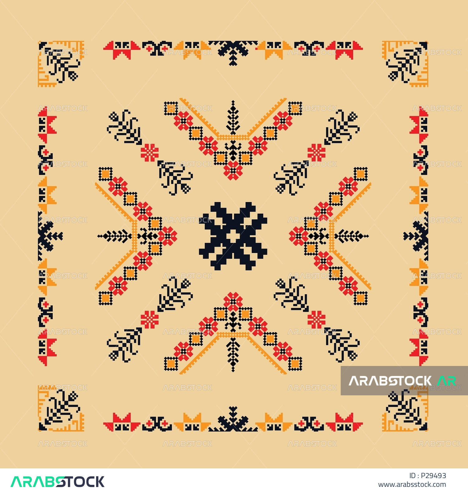 Traditional embroidery art in Saudi Arabia, old traditional Gulf arts ...