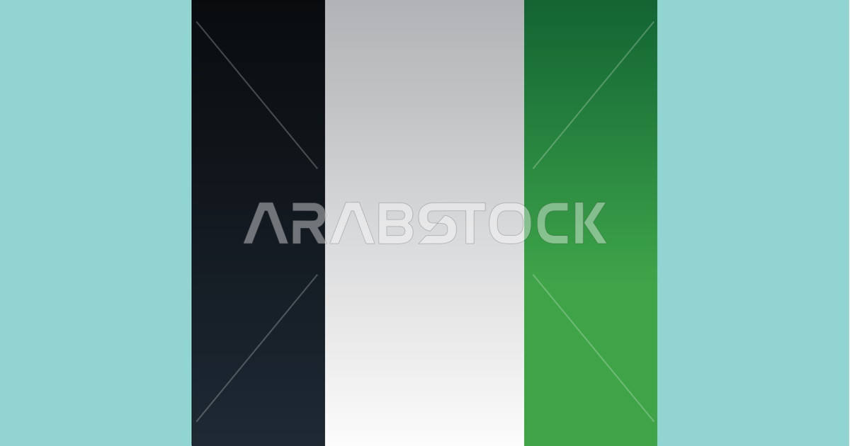 Vector Illustrator The flag of the United Arab Emirates, in the east of ...
