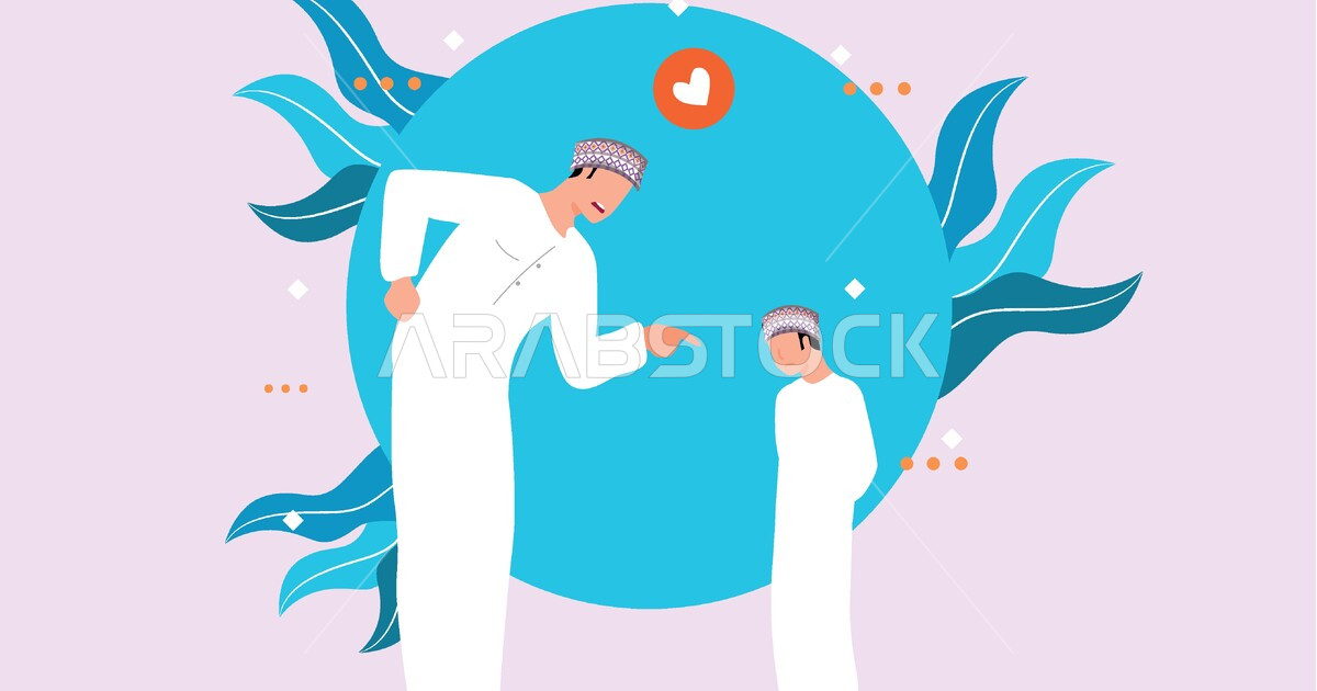 Vector cartoon characters, guidance and educational advice, refraining ...