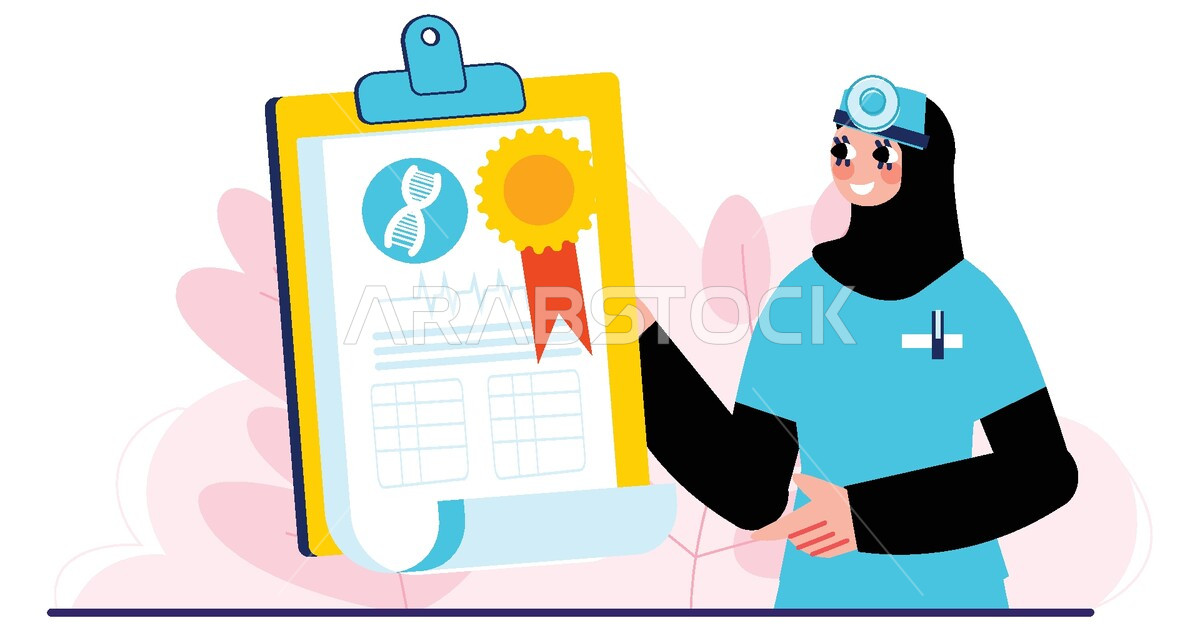 Vector cartoon design for a comprehensive examination from head to toe ...