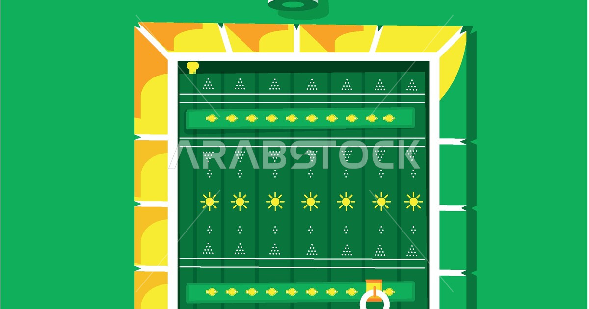 Vector cartoon for one of the streets of the old city of Diriyah near ...
