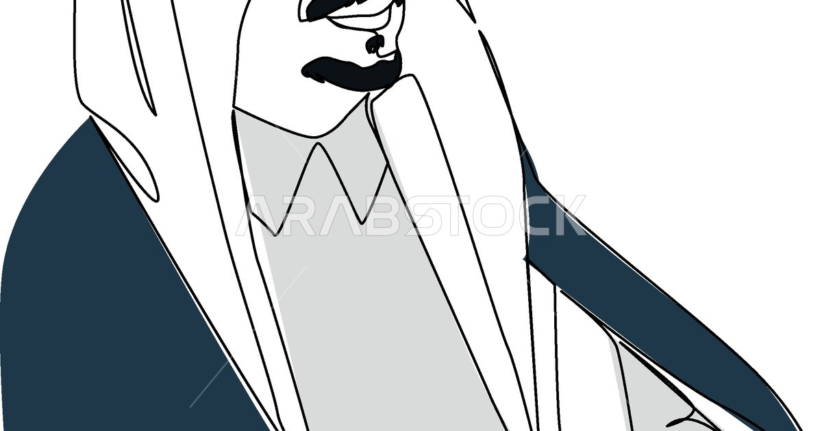 Vector cartoon character, Prince Faisal bin Bandar bin Abdulaziz Al ...