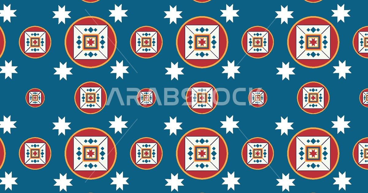 Vector pattern for a variety of drawings, ornate Saudi Arabian Gulf ...