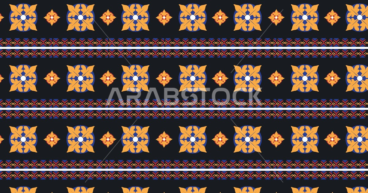 Vector pattern for a variety of drawings, ornate Saudi Arabian Gulf ...