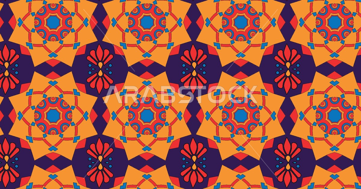 Vector pattern for a variety of drawings, decorated Saudi Arabian Gulf ...