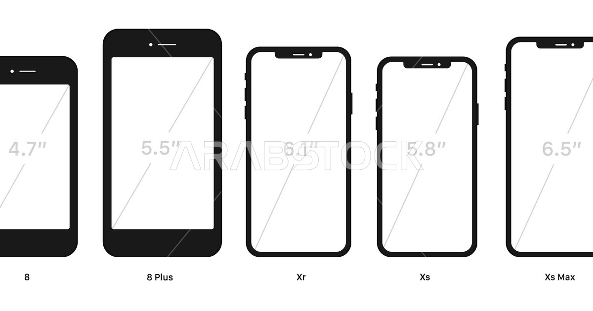 Vector Isolated Smartphone Realistic Design Template Smartphone Mobile ...