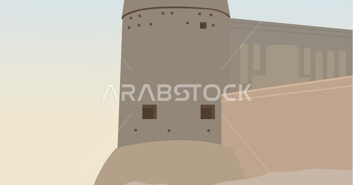 Vector Design Dubai Museum, Dubai, United Arab Emirates, an ancient ...