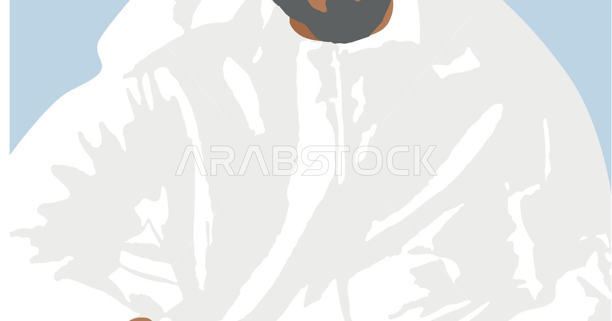Vector cartoon character, His Highness Sheikh Khalifa bin Zayed bin ...