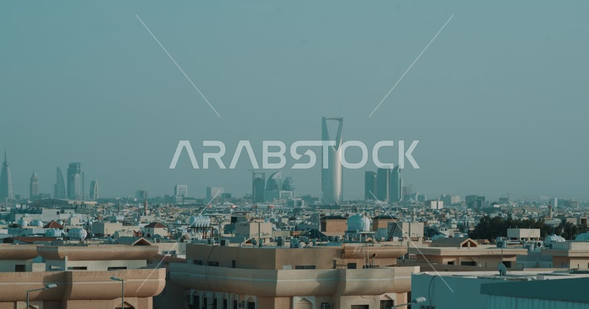Riyadh towers in the Kingdom of Saudi Arabia, residential neighborhoods ...