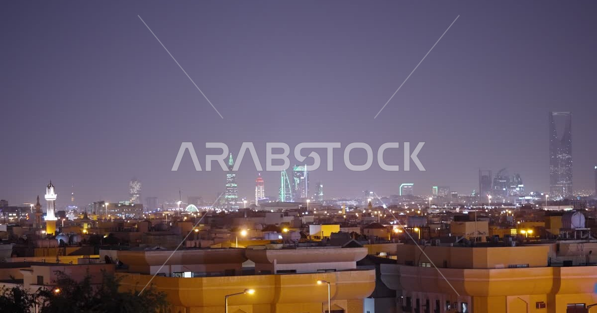 Riyadh towers in Saudi Arabia, luminous towers, residential ...