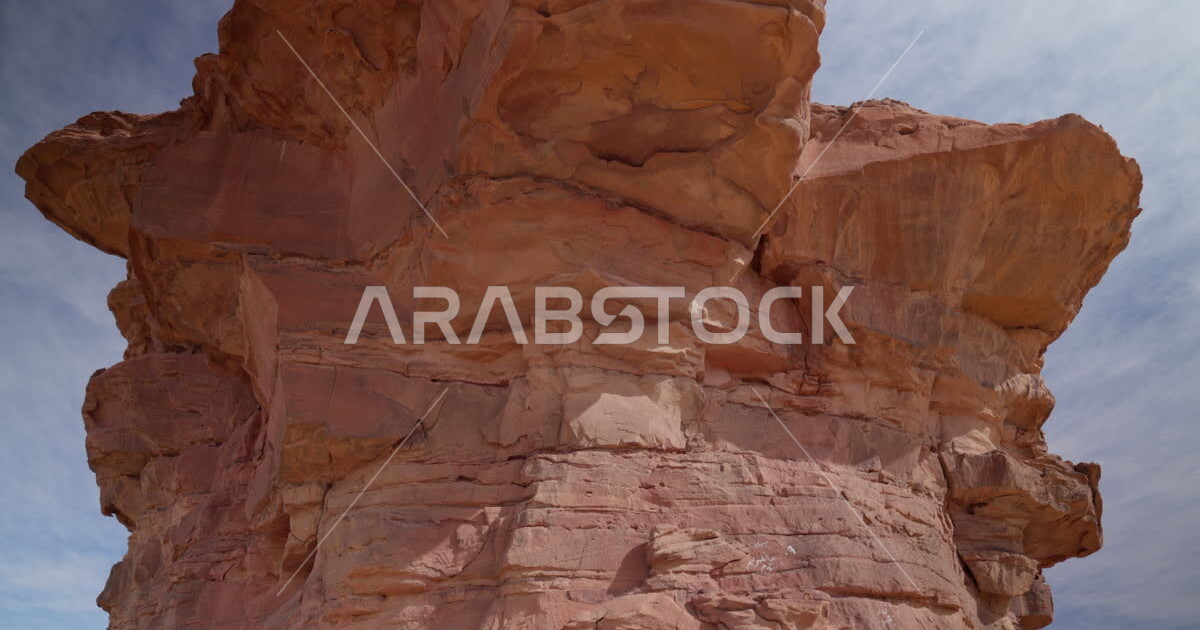 Drone photography of desert nature and mountainous heights in the ...