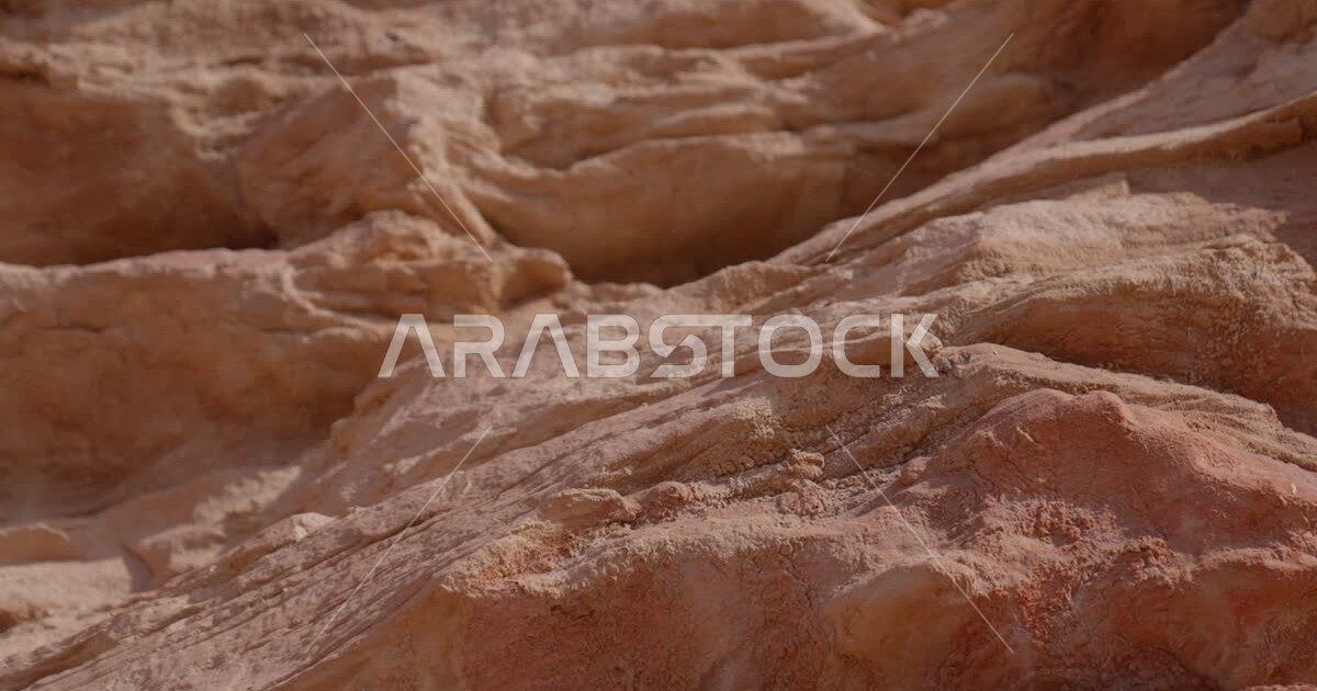A popular ancient mud wall, historical archaeological heritage ...