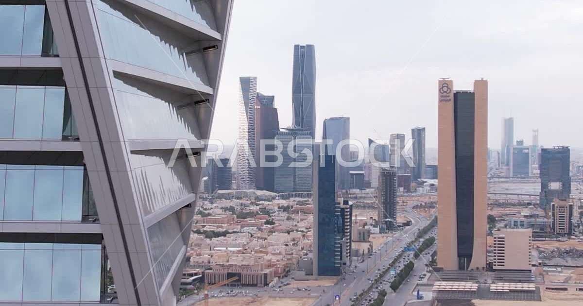 Towers and skyscrapers in the city of Riyadh in the Kingdom of Saudi ...