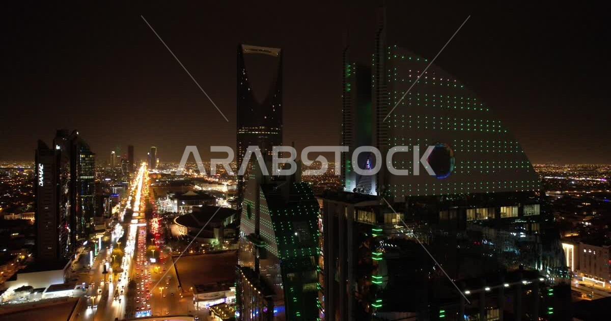 Drone photography of Al-Anoud Towers, the towers and skyscrapers in ...