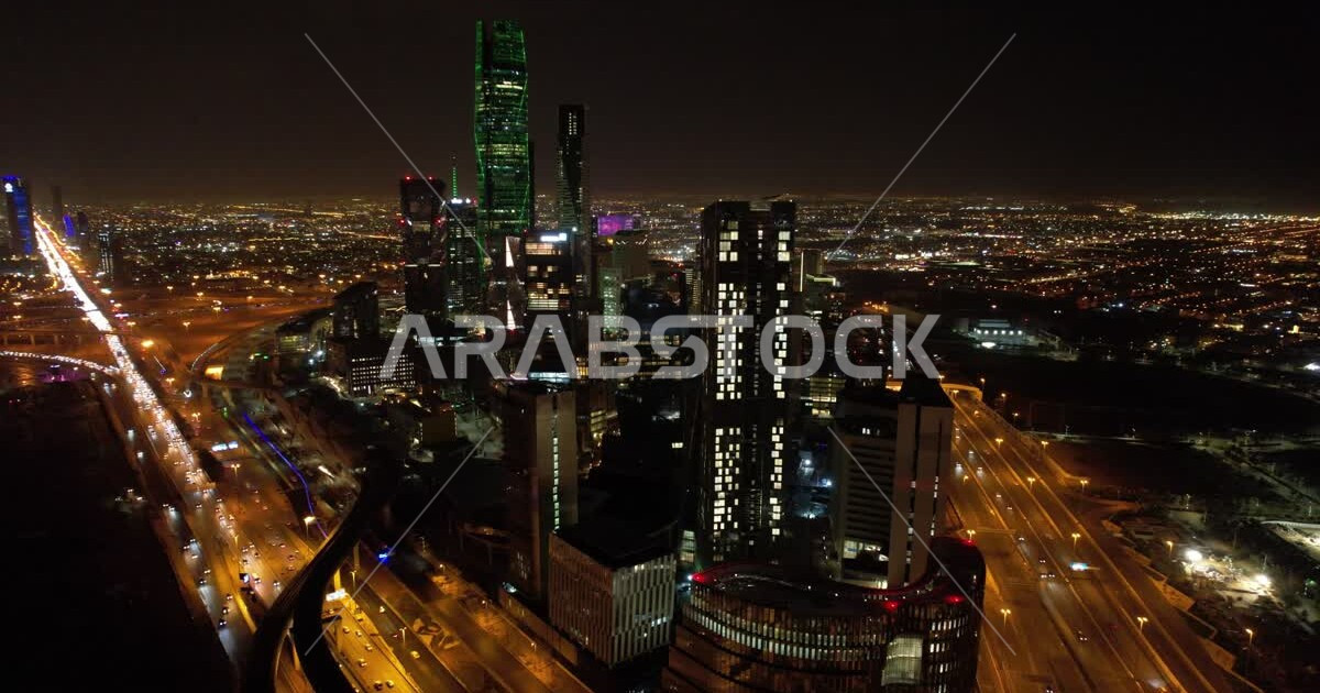 King Abdullah Financial Center (KAFD), towers and skyscrapers in Riyadh ...
