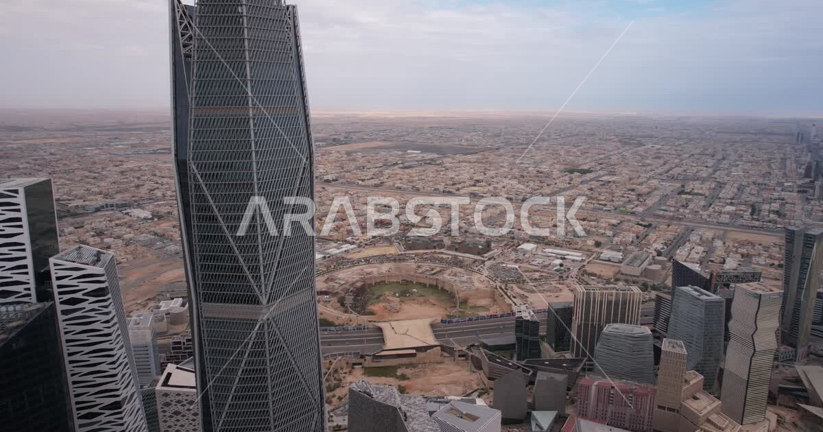 Drone photography of King Abdullah Financial District (KAFD) in Riyadh ...