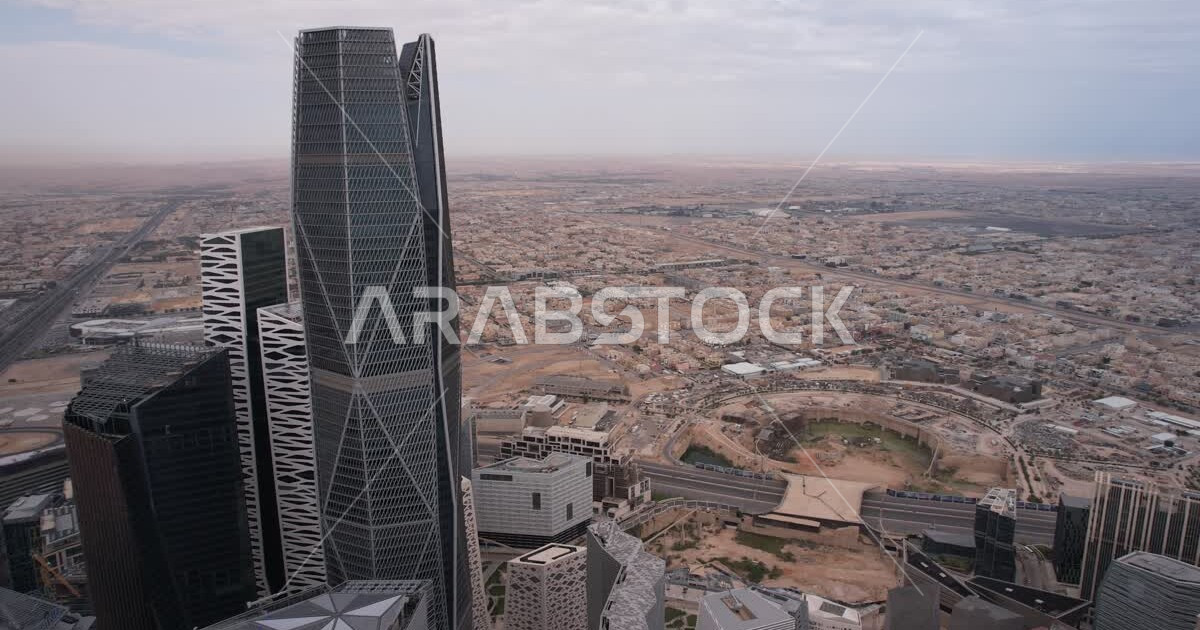 Drone photography of King Abdullah Financial District (KAFD) in Riyadh ...