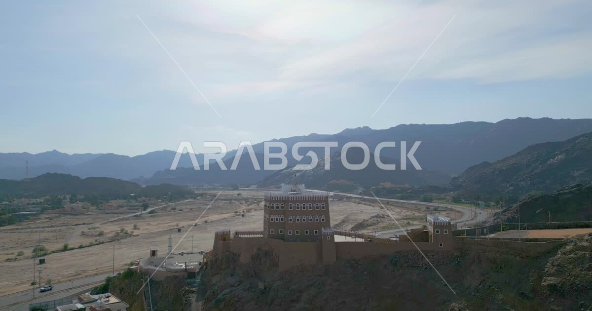 Drone photography of the ancient historical monuments of Najran, Al-Aan ...