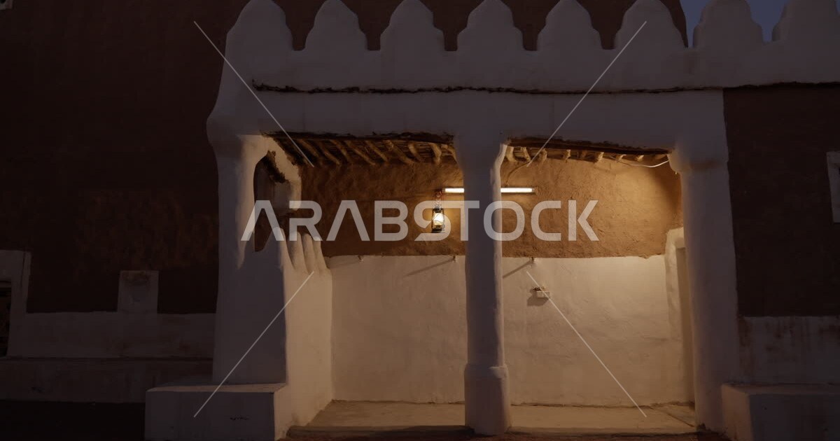 Historical houses and houses in Hail, Saudi Arabia, traditional mud ...