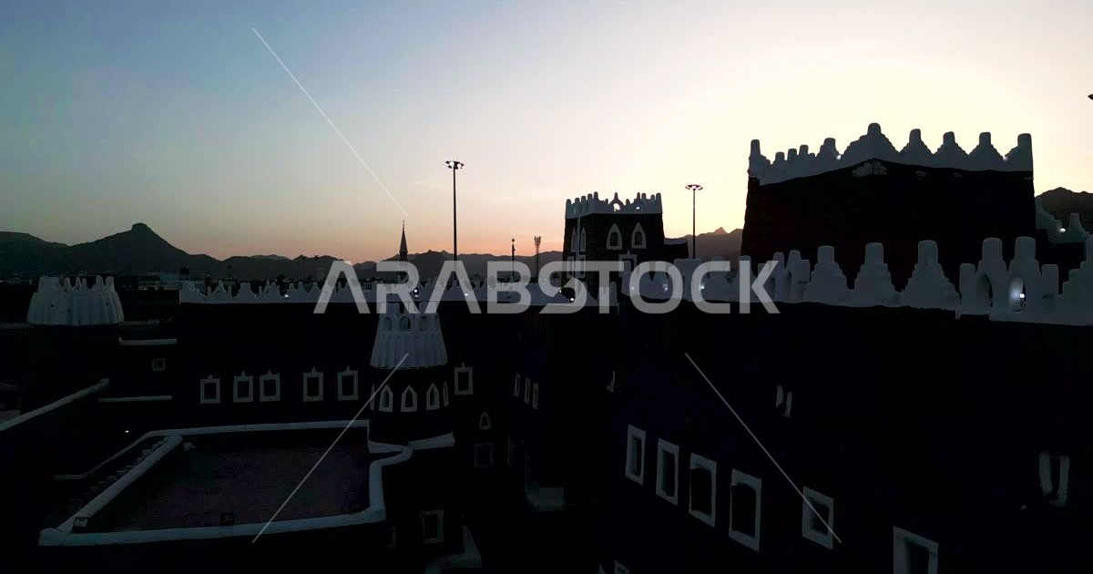 The Emirate's historical palace in the city of Najran in the Kingdom of ...