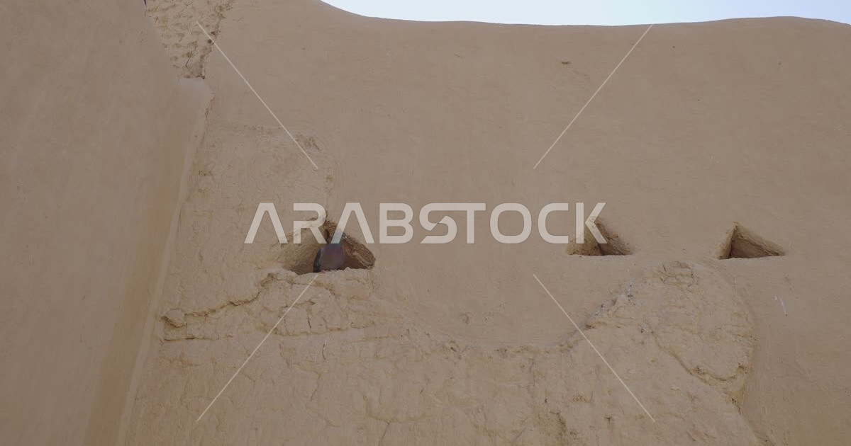 Ancient archaeological buildings, mud walls in the Diriyah buildings in ...