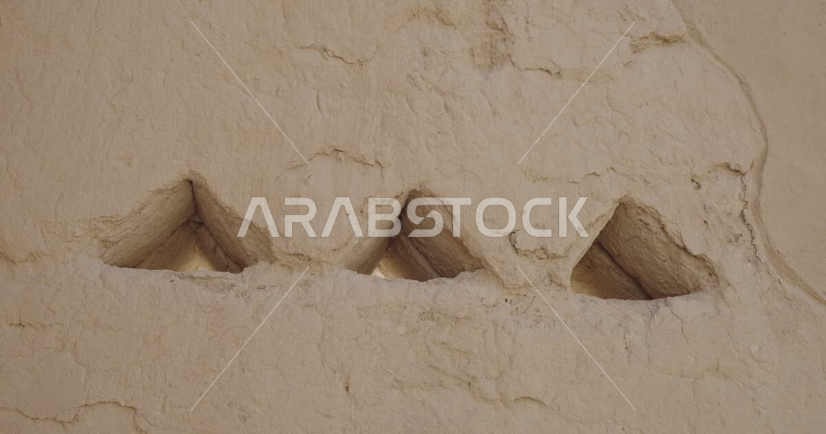 Ancient archaeological buildings, mud walls in the Diriyah buildings in ...