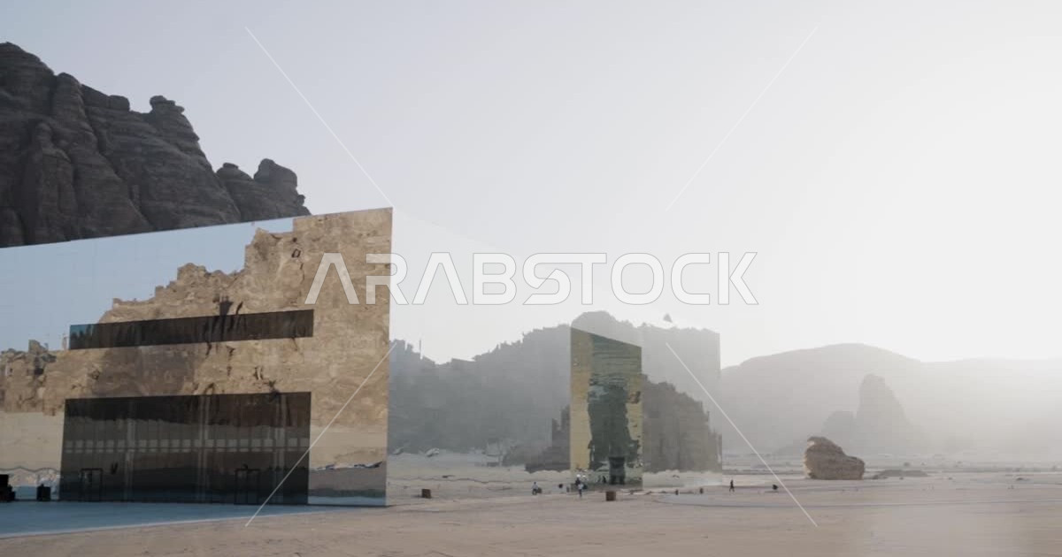 Places of tourism in Saudi Arabia, the Hall of Mirrors in Al-Ula, Saudi ...