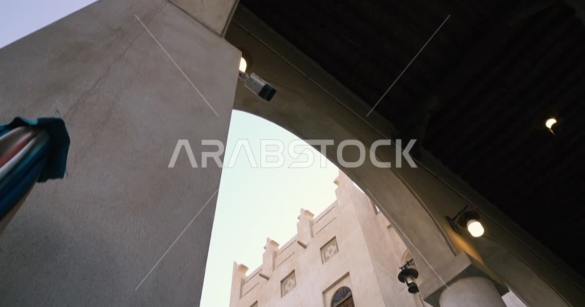 The exterior design of the Qaysariyya Market in Al-Ahsa Governorate in ...