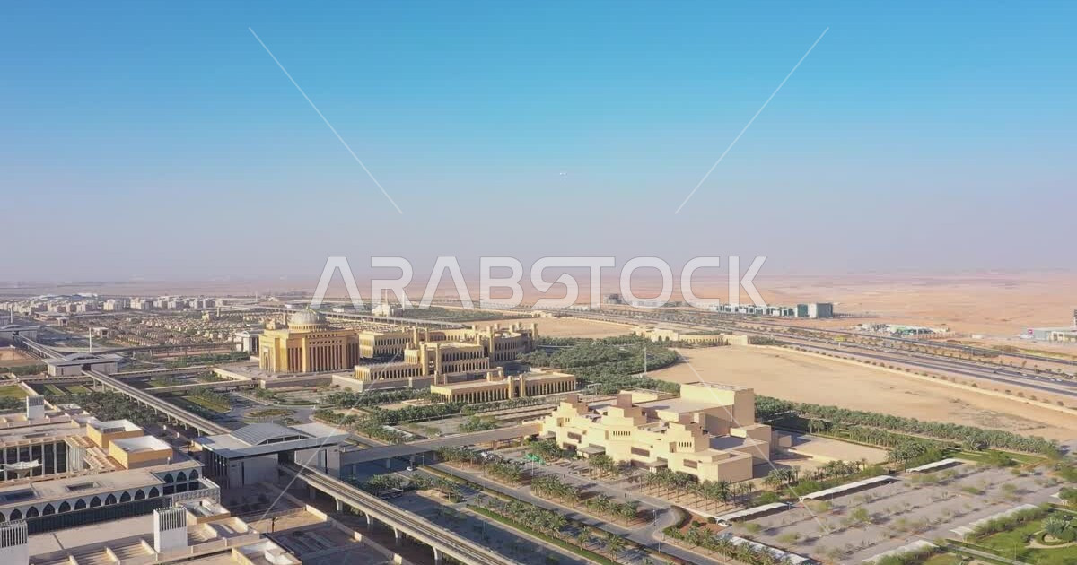 Drone slow motion photography of Princess Noura bint Abdul Rahman ...