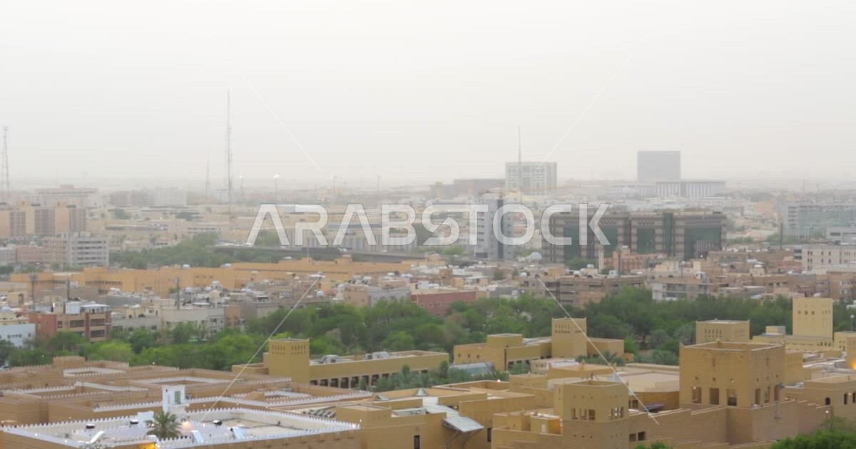 Historical buildings in the Al-Murabba neighborhood in Riyadh in the ...