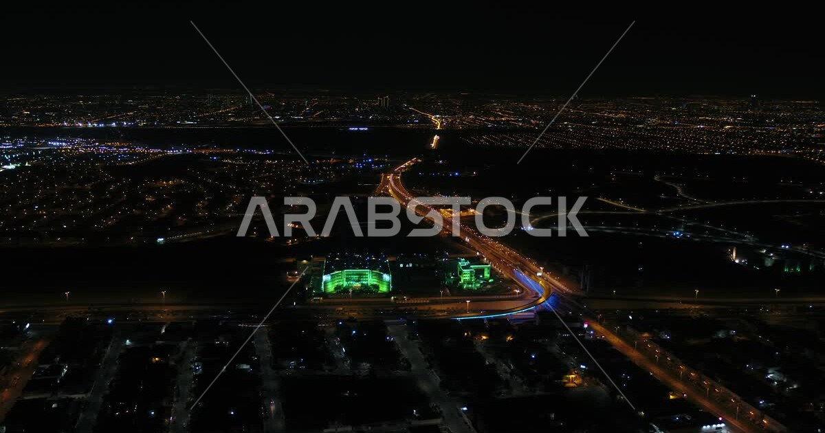 The Eastern Ring Road in the city of Riyadh in the Kingdom of Saudi ...