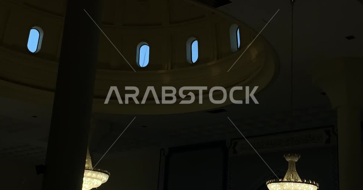 Interior designs and decorations for a mosque in the Kingdom of Saudi ...