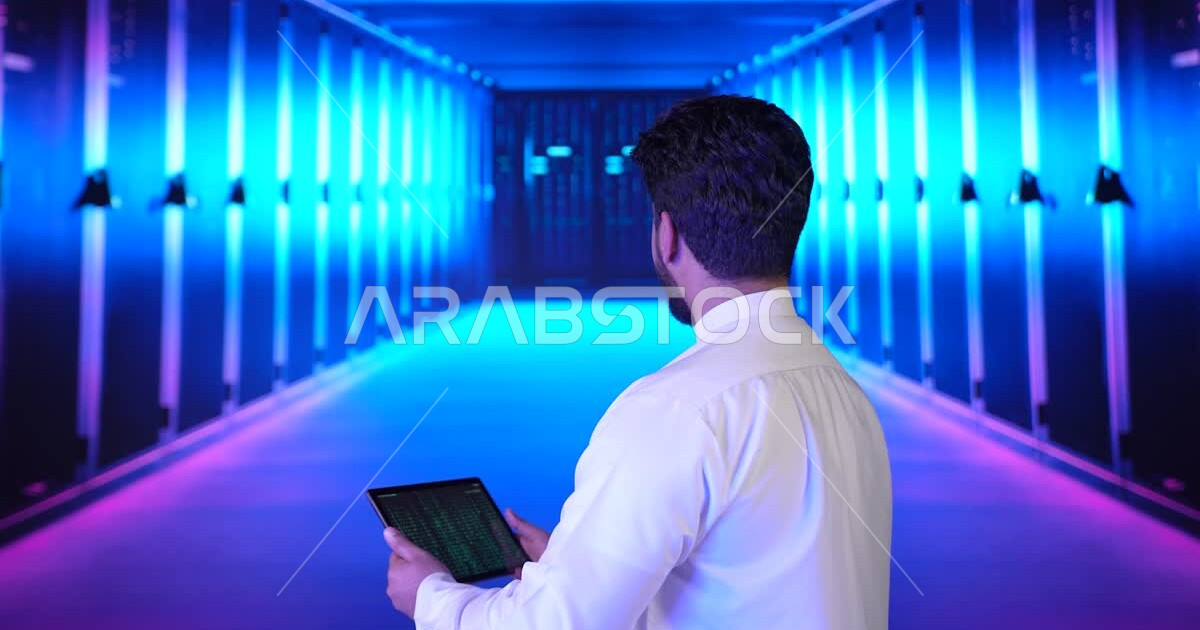 Technology and advanced technologies, a group of internet servers and ...