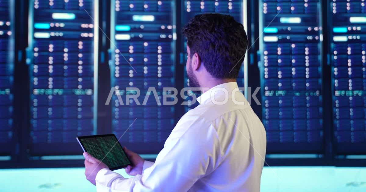 A collection of internet servers and servers, a server hangar, a side ...