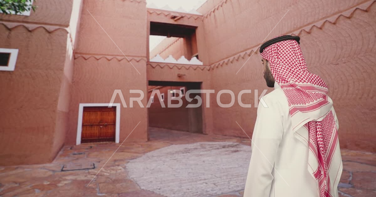 Tourist cultural places, national historical landmarks, a back view of ...