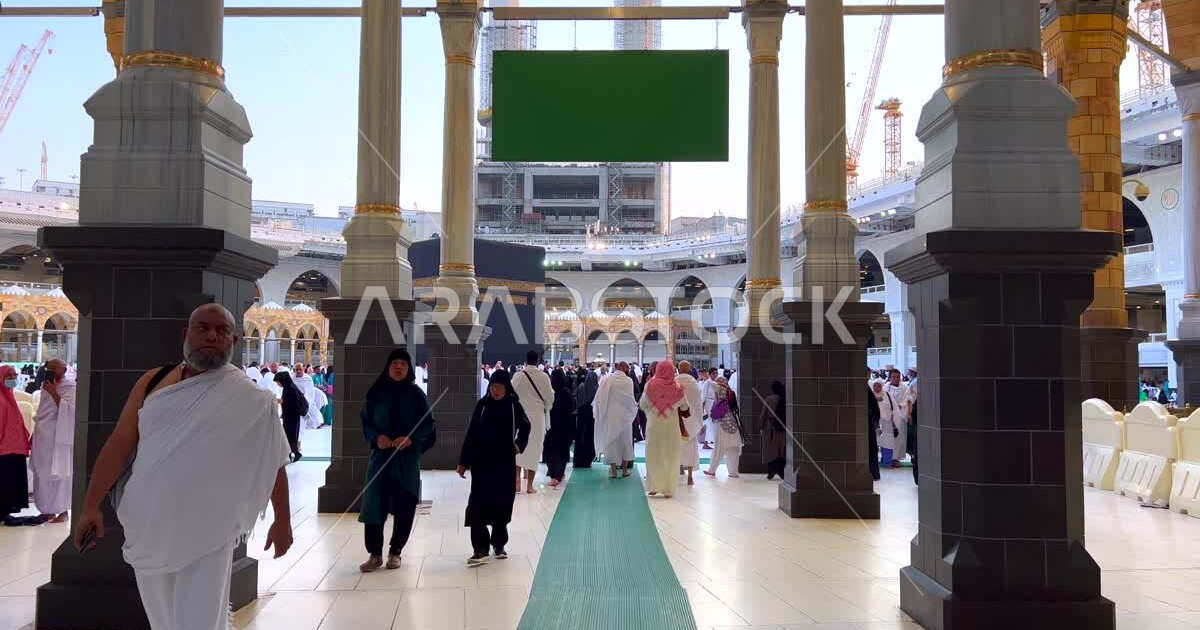 Performing the rituals of Hajj and Umrah, pilgrims of the Sacred House ...