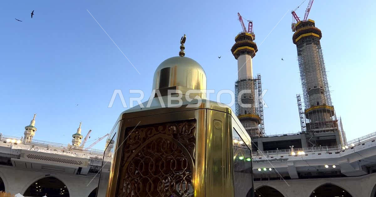 A close-up depiction of the shrine of our master Ibrahim, peace be upon ...