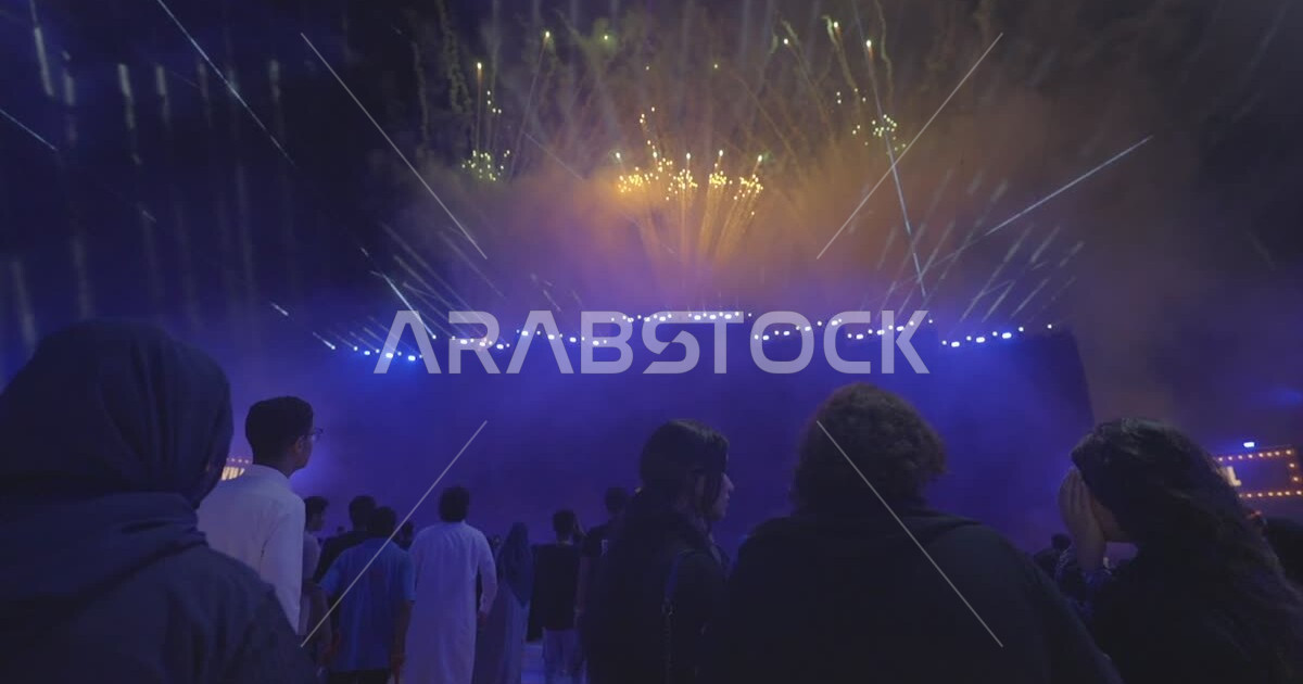 Games and firecrackers, Jeddah Carnival in the Kingdom of Saudi Arabia ...