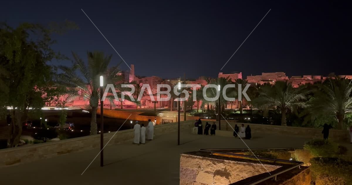 Cultivation of plants and palm trees, famous heritage tourist ...