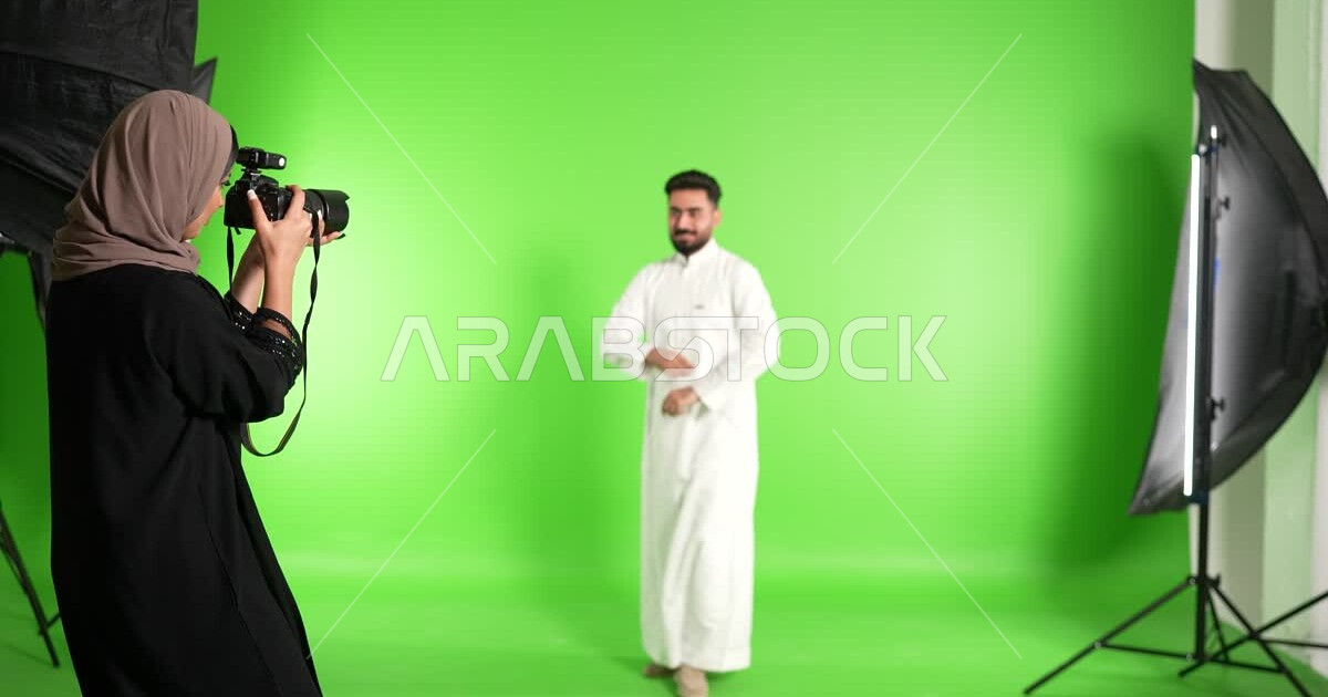 Chroma for a studio photo session, marketing advertising photography, a ...