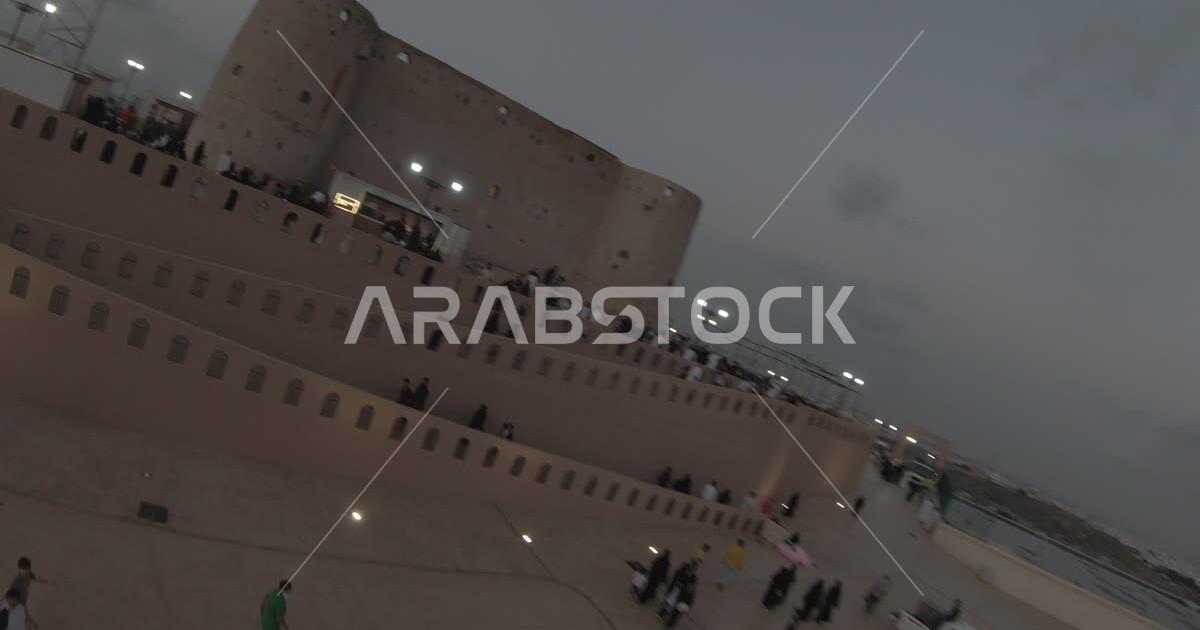 Al-Dosaria Castle on the port city of Jazan, a military, historical ...