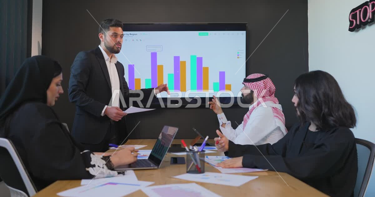 Unity and teamwork, an Arab Gulf Saudi team, development, study and ...