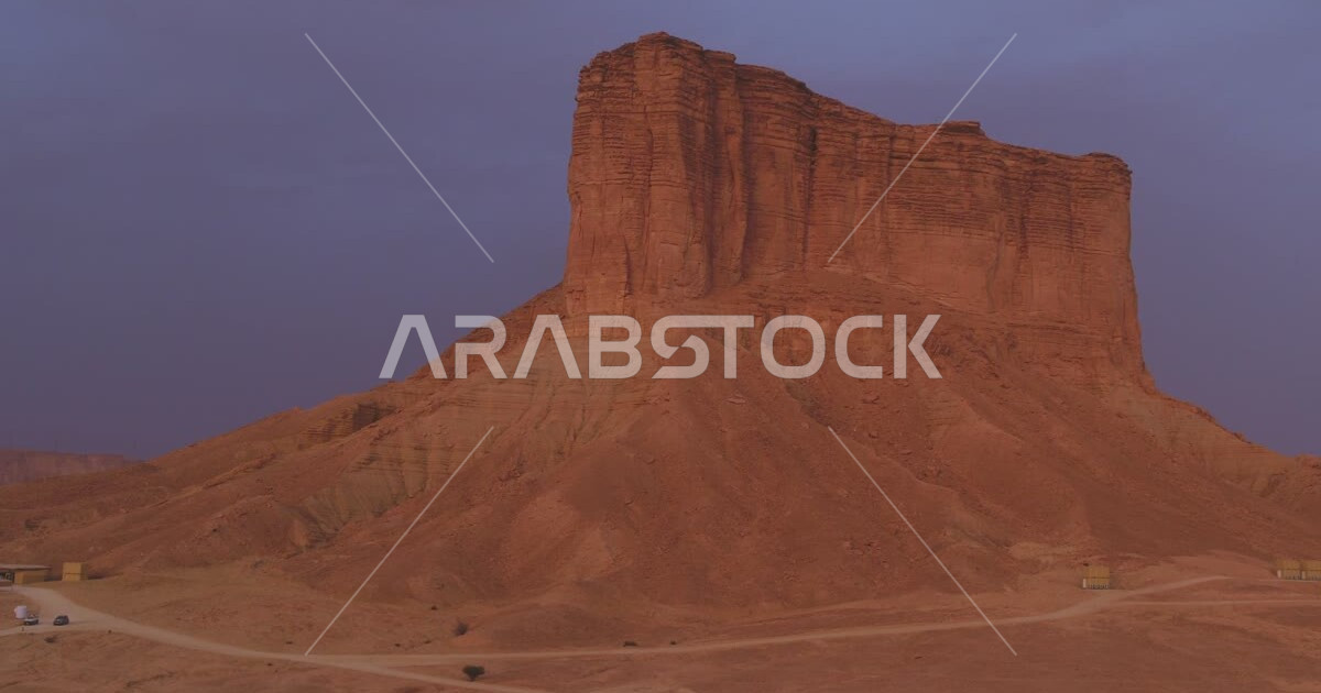 Drone photography of natural rock formations on the cliff of Mount ...