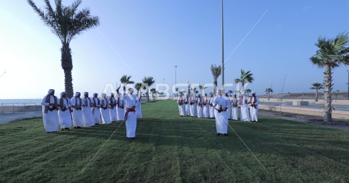 The identity of the Saudi National Day 92, a Saudi Arabian Gulf band ...