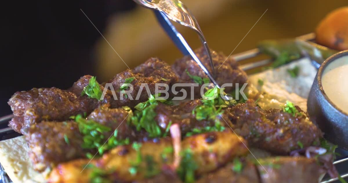 Close-up photography of a dining table for a Saudi Gulf couple ...