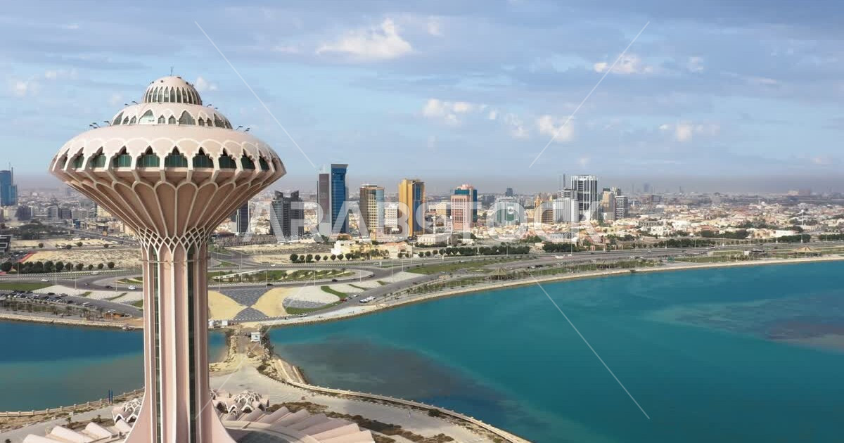 Buildings, towers and skyscrapers, Drone photography of the water tower ...