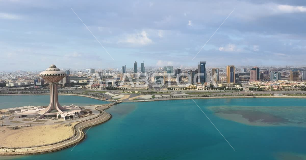 Buildings, towers and skyscrapers, Drone photography of the water tower ...