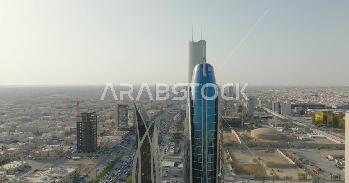 Aerial photography using drone technology of Spimaco Tower in Riyadh ...